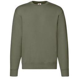 Fruit of the Loom - "Premium" Sweatshirt f&uuml;r Herren angesetzte &Auml;rmel (Klassisch Olivgr&uuml;n)