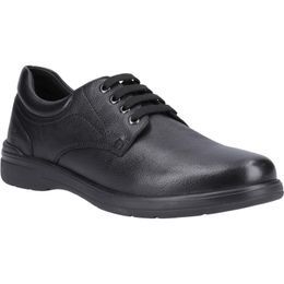 Hush Puppies Marco Leder Herren Schwarz Schn&uuml;rschuhe