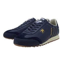 Patrick - "Liverpool" Sneaker f&uuml;r Herren, Leder (Marine/Naturwei&szlig;)