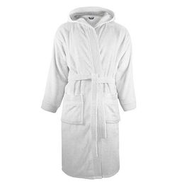 The One Towelling - Morgenmantel f&uuml;r Herren/Damen Unisex, mit Kapuze (Wei&szlig;)