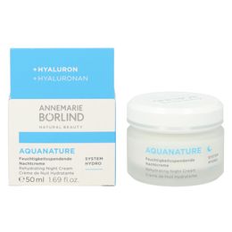 Annemarie Borlind Aquanature Rehydrating Night Cream.