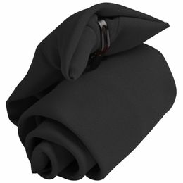 Premier Herren Clip-On-Krawatte, unifarben (Schwarz)