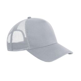 Beechfield - Trucker Cap Snapback f&uuml;r Herren/Damen Unisex (Hellgrau)