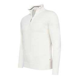 Cappuccino Italia Bergamo Zip Pullover f&uuml;r Herren. Der Pullover besteht aus 50% Baumwolle und 50% Polyester und hat eine normale Passform. Der Pullover hat einen Stehkragen, der je nach Geschmack mit einem Rei&szlig;verschluss ge&ouml;ffnet oder geschlossen werden kann. Marke: Cappuccino ItaliaModellname: Bergamo Zip Pullover (mit Hemdkragen)Kategorie: Pullover f&uuml;r HerrenMaterialien: Baumwolle, AcrylFarbe: w