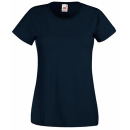 Fruit of the Loom Damen/Damen Lady-Fit Valueweight Kurzarm T-Shirt (5er Pack) (Deep Navy)