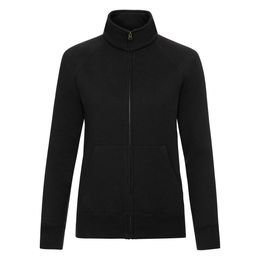 Fruit of the Loom - "Premium" Sweatjacke f&uuml;r Damen (Schwarz)