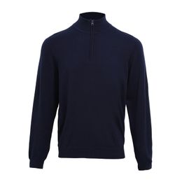 Premier Herren Sweatshirt mit Rei&szlig;verschluss (Navy)