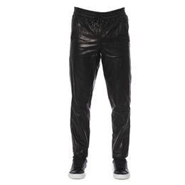 Trussardi Leder Jogginghosen mit elastischem Bund, entspannte Passform