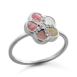Orphelia 'Daisy' Damen-Ring aus 925er Sterlingsilber &ndash; Silber ZR-7585
