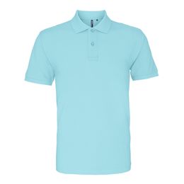 Asquith & Fox Mens Plain Kurzarm-Poloshirt (Bright Ocean)