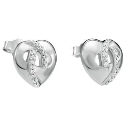 Orphelia 'Amore' Ohrstecker f&uuml;r Damen aus 925er Sterlingsilber - Silber ZO-7577