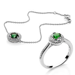 Orphelia 'Kaia' Damen-Set aus 925er Sterlingsilber: Armband + Ring &ndash; Silber SET-7477/EM
