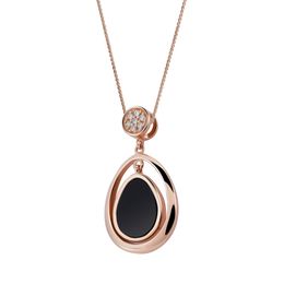 Orphelia 'Alda' Damen 925 Sterling Silberkette mit Anh&auml;nger - Rose ZH-7470