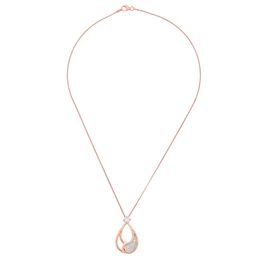 Orphelia 'Minna' Damen 925 Sterling Silber Kette mit Anh&auml;nger - Rose ZH-7228