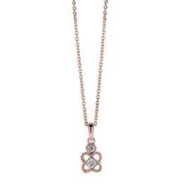 Orphelia Damen-Kette aus 925er Sterlingsilber mit Anh&auml;nger &ndash; Ros&eacute; ZH-6032/1