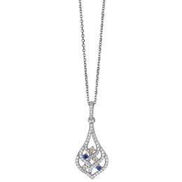 Orphelia Damen-Kette aus 925er Sterlingsilber mit Anh&auml;nger &ndash; Silber ZH-4845