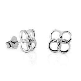 Orphelia 'Aida' Ohrstecker f&uuml;r Damen aus 925er Sterlingsilber - Silber ZO-7472