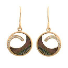 Orphelia 'Amelia' Damen 925 Sterling Silber Tropfenohrringe - Gold zo-7371