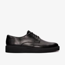 Clarks Glickly Derby 2 Schwarze Lederschuhe