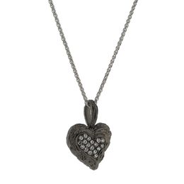 Orphelia 'Hazel' Damenkette mit Anh&auml;nger aus 925er Sterlingsilber, Schwarz, ZH-7082/2