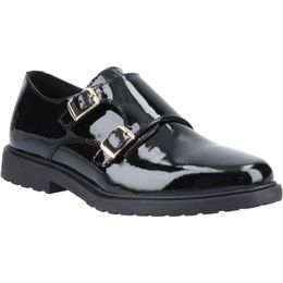 Hush Puppies Verity Leder Damen Schwarz Lack Schuhe