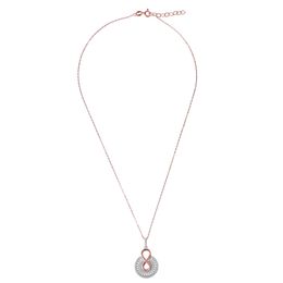 Orphelia 'Frida' Damenkette mit Anh&auml;nger aus 925er Sterlingsilber, Silber/Ros&eacute;, ZH-7437