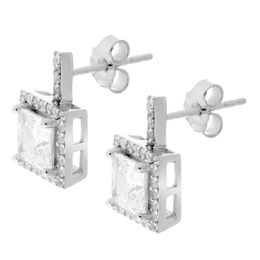 Orphelia Ohrstecker f&uuml;r Damen, 925 Sterlingsilber, Silber ZO-6046