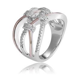 Orphelia Damen-Ring Sterling-Silber 925 &ndash; Silber/Ros&eacute; ZR-7450