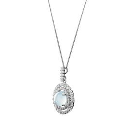 Orphelia 'Rivera' Damenkette mit Anh&auml;nger aus 925er Sterlingsilber &ndash; Silber ZH-7481/BC