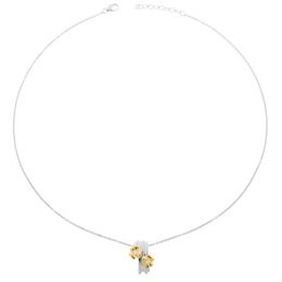 Orphelia Damen 925 Sterling Silber Kette mit Anh&auml;nger - Silber/Gold ZH-6039/1
