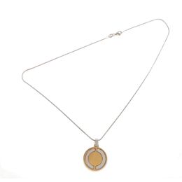 Orphelia Damen-Anh&auml;nger Sterling-Silber 925 mit Kette &ndash; Silber/Gold ZK-2634