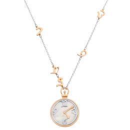 Orphelia Damen 925 Sterling Silber Halskette - Silber/Ros&eacute; ZK-7174/1