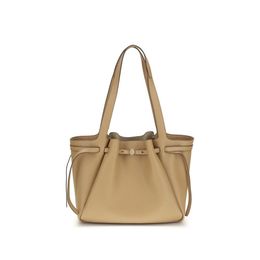 Tory Burch Beige Lederhandtasche