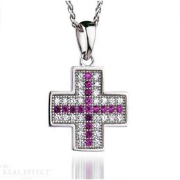 Orphelia Damen-Kette aus 925er Sterlingsilber mit Anh&auml;nger &ndash; Silber ZH-7345