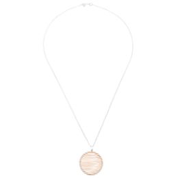 Orphelia Damen-Kette aus 925er Sterlingsilber mit Anh&auml;nger &ndash; Silber/Rose ZK-7180/1