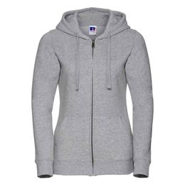 Russel Athletic Russell - "Authentic" Kapuzenpullover Durchgehender Rei&szlig;verschluss f&uuml;r Damen (Helle Oxfordfarbe)