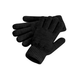 Beechfield - Handschuhe "Cosy" Gerippter &Auml;rmelaufschlag (Schwarz meliert)