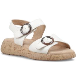 Hush Puppies Alison Leder Damen Creme Sandalen