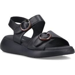 Hush Puppies Alison Leder Damen Sandalen Schwarz