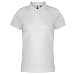 Asquith & Fox - Unifarbenes Poloshirt - Damen (Wei&szlig;)