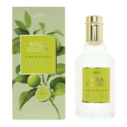 4711 Acqua Colonia Lime & Nutmeg Eau De Cologne Splash & Spray 50 ml