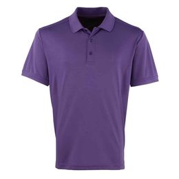 Premier - "Coolchecker" Poloshirt f&uuml;r Herren (Violett)