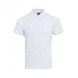 Premier Mens Coolchecker Plus Piqu Polo Shirt (Wei&szlig;)