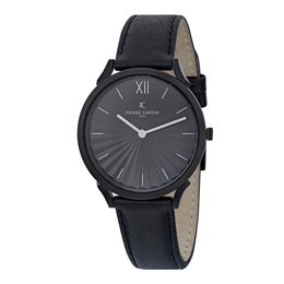 Pierre Cardin Pigalle Pliss&eacute;e Schwarz Unisex Armbanduhr CPI.2006