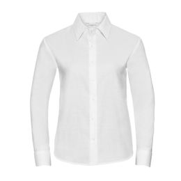 Russel Athletic Russell Collection - Hemd Pflegeleicht f&uuml;r Damen Lang&auml;rmlig (Wei&szlig;)