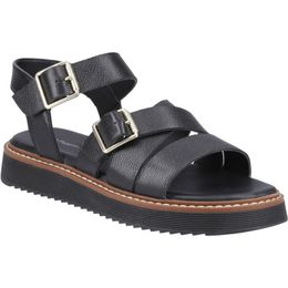 Hush Puppies Cady Damen Sandalen Aus Schwarzem Leder