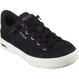 Skechers Arch Fit Arcade - Meet Ya There Textil Damen Schwarz Sneakers