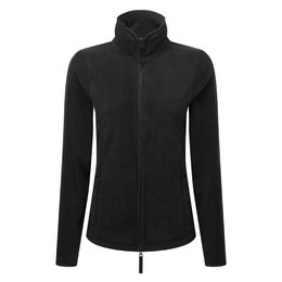 Premier Womens/Ladies Artisan Contrast Trim Fleece Jacket (Schwarz/Schwarz)