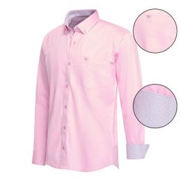 Cappuccino Italia Regular Fit Hemd Pink