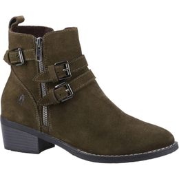 Hush Puppies Jenna Leder Damen Stiefel Khaki